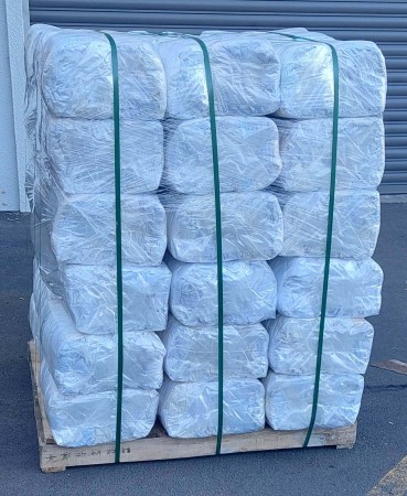 Bulk White Cotton Rags 10kg - Pallet of 54 Bags